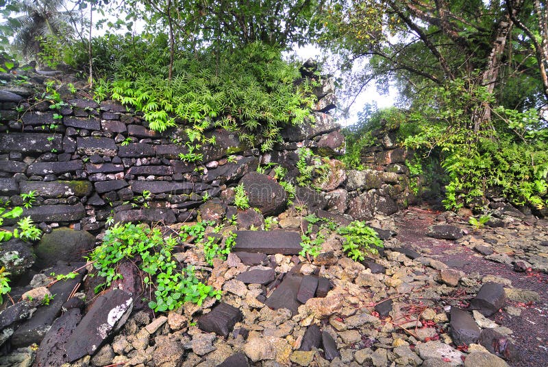 Leluh Archaeological Site on Lelu Island, Kosrae State of Micronesia ...