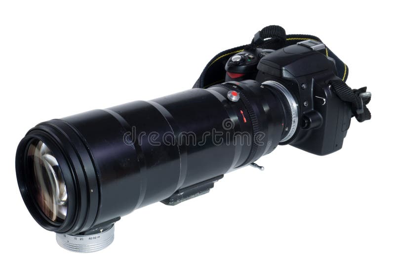 Ancient lens stock image. Image of equipment, isolated - 15568467
