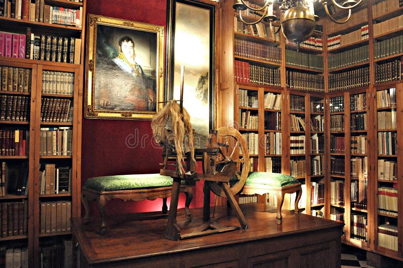 Ancient Library of Peralada Castle Editorial Photography - Image of ...