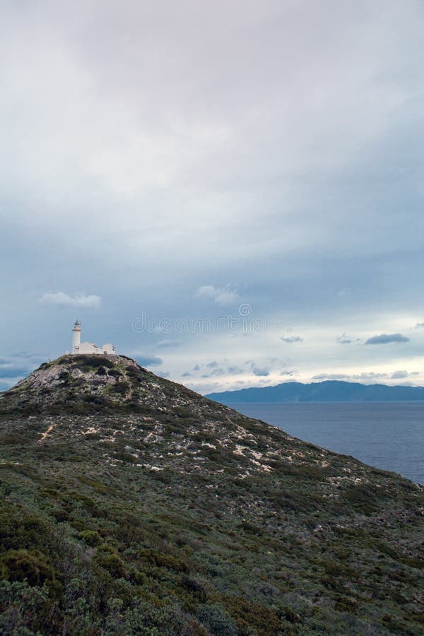 Ancient Lighthouse in Datca Stock Photo - Image of building, cliff ...