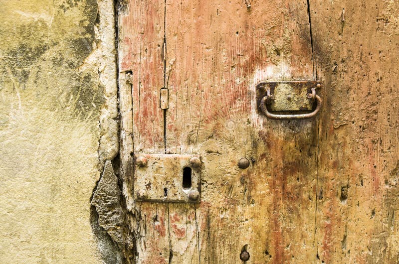 Ancient Lock of Historic Building Stock Photo - Image of carved, home ...