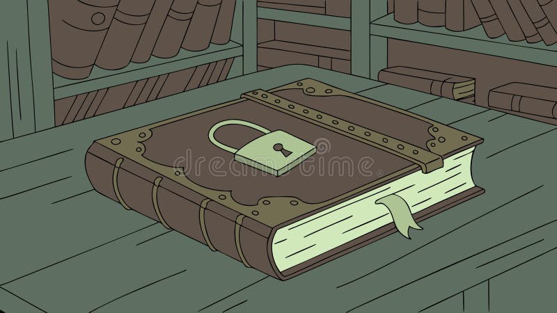 Locked Ancient Book Stock Illustrations – 88 Locked Ancient Book Stock ...