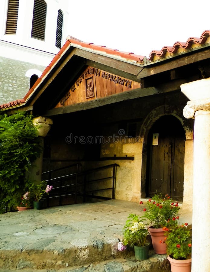 Ancient Lonic Column. Ochrid City, Macedonia Stock Photo - Image of ...