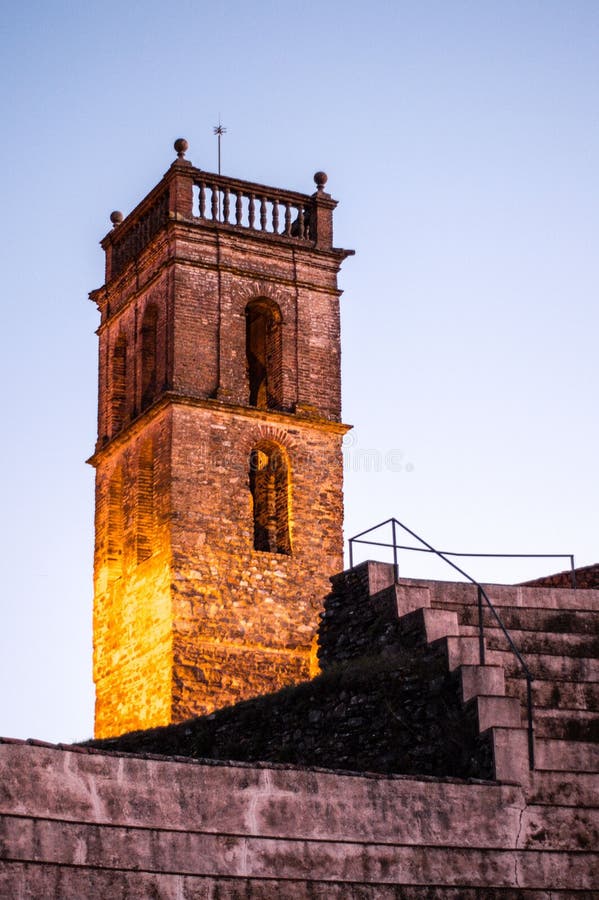 Ancient Looking Cathedral Tower Stock Image - Image of vertical ...