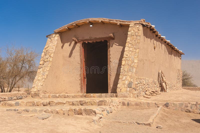 Ancient, Low-slung Adobe Building Stock Photo - Image of history, adobe ...