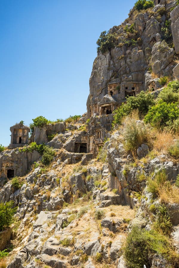 Ancient Lycian Myra Ruins at Turkey Demre Stock Photo - Image of demre ...