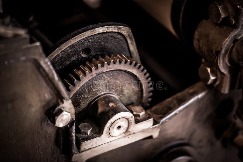 An ancient machine stock image. Image of knobs, machinery - 75211365