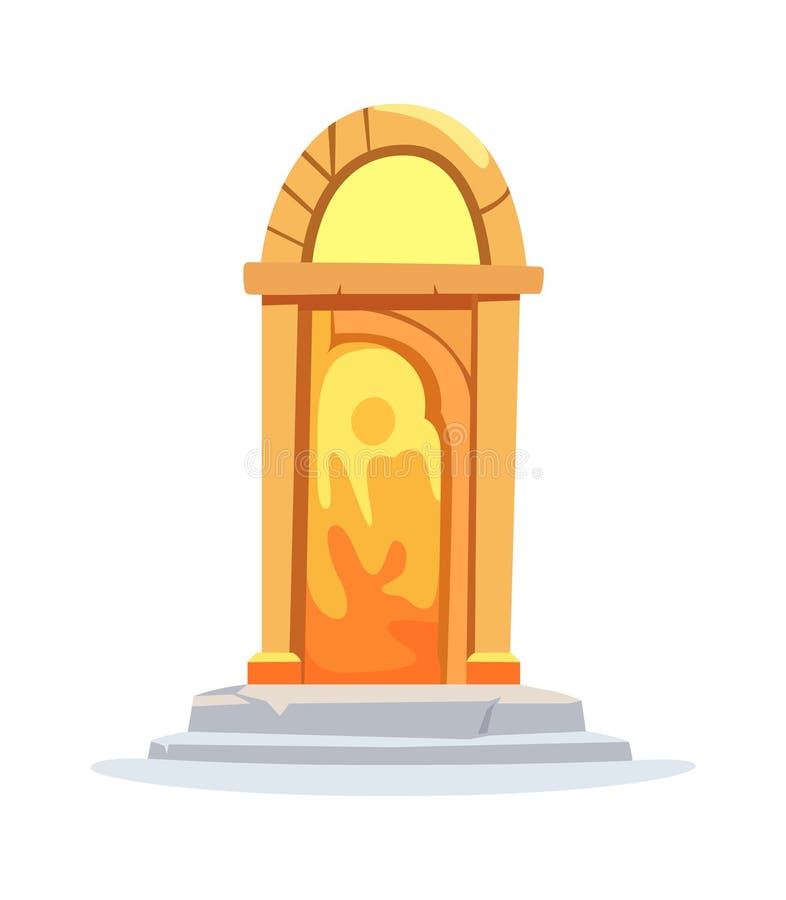 Ancient Magic Door stock vector. Illustration of gate - 282294418