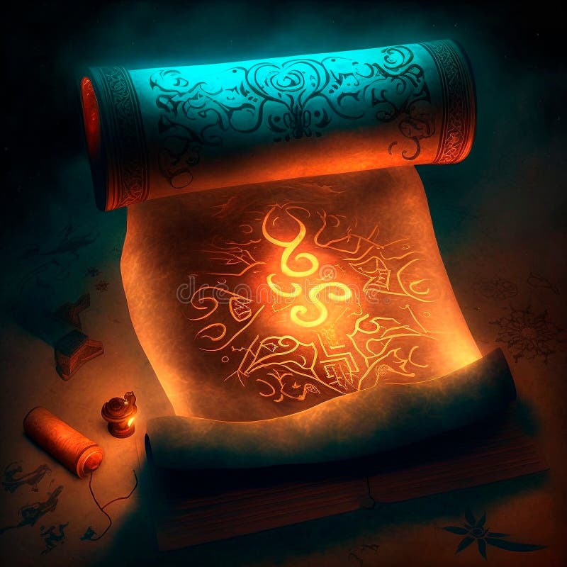 Ancient Magic List stock illustration. Illustration of drawn - 267002147