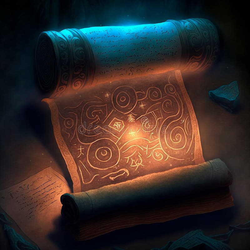 Ancient Magic List stock illustration. Illustration of document - 267002311