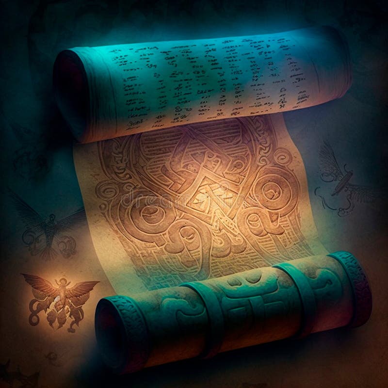 Ancient Magic List stock illustration. Illustration of document - 267002311