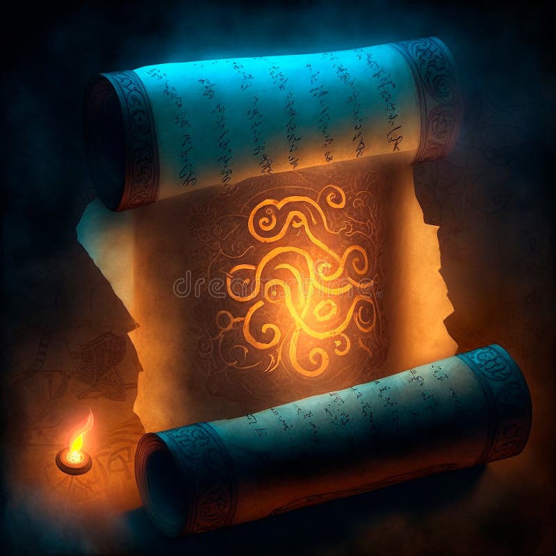 Ancient Magic List stock illustration. Illustration of antique - 266999991