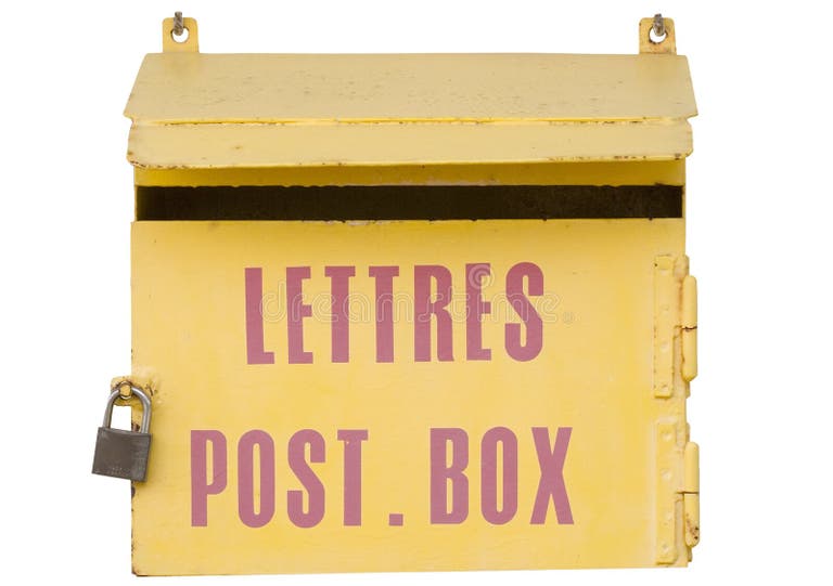 Ancient mailbox in france stock image. Image of local, deliver - 811591