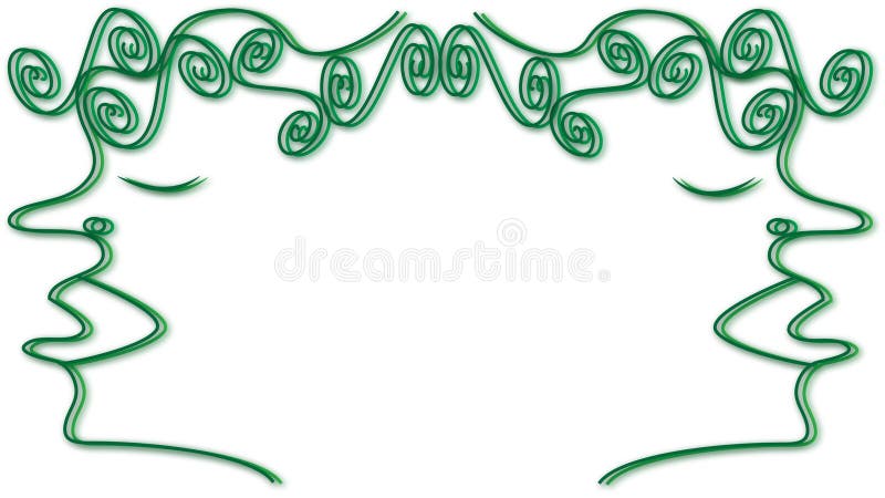 Ancient man frame stock illustration. Illustration of green - 44348998
