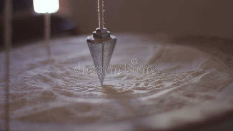 Ancient Pendulum with Flour SF Stock Video - Video of meditation ...