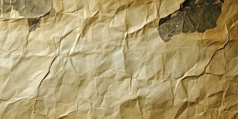 Ancient Manuscript Style Background Texture of Crinkled Paper from ...