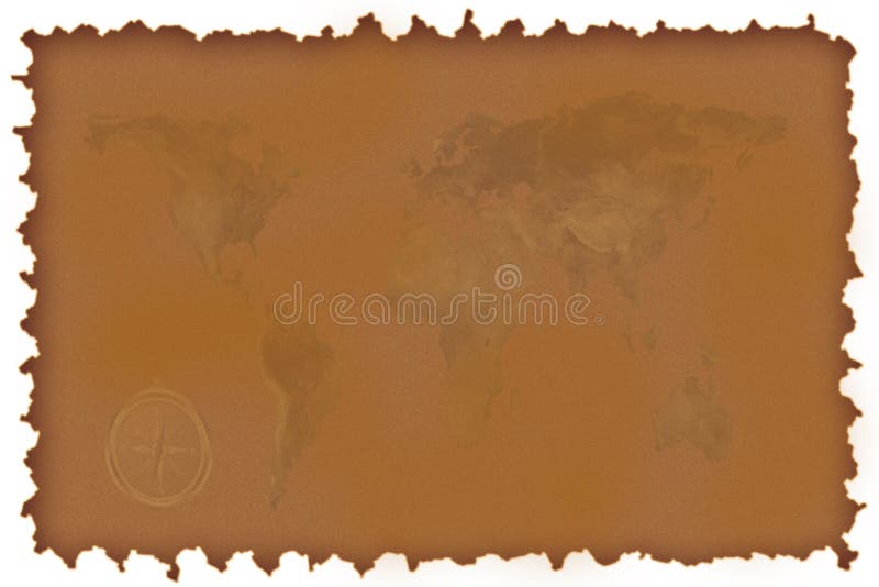 Ancient map stock illustration. Illustration of brown - 18078872