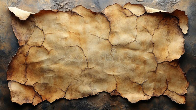 Ancient Map of Europe with Cracked Textured Surface Stock Illustration ...