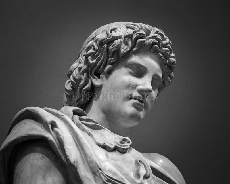 The Ancient Marble Portrait Bust Stock Photo - Image of italian, museum ...