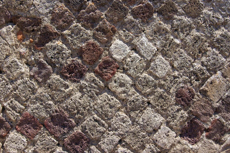 The Ancient Masonry of the Diamond-shaped Bricks Stock Image - Image of ...