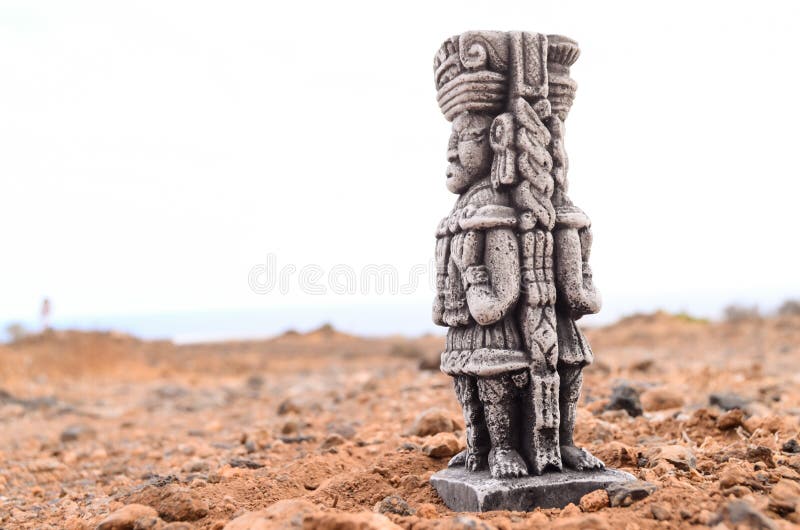 Ancient Maya Statue stock photo. Image of civilization - 111177688