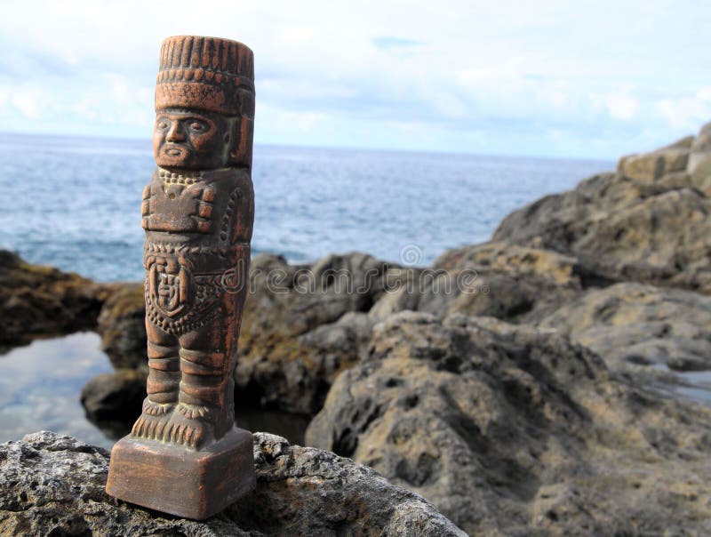 Maya Statue stock image. Image of religion, ruins, mexican - 243037065