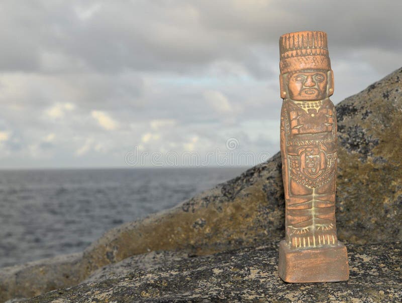 Maya Statue stock photo. Image of figure, rare, itza - 246058188