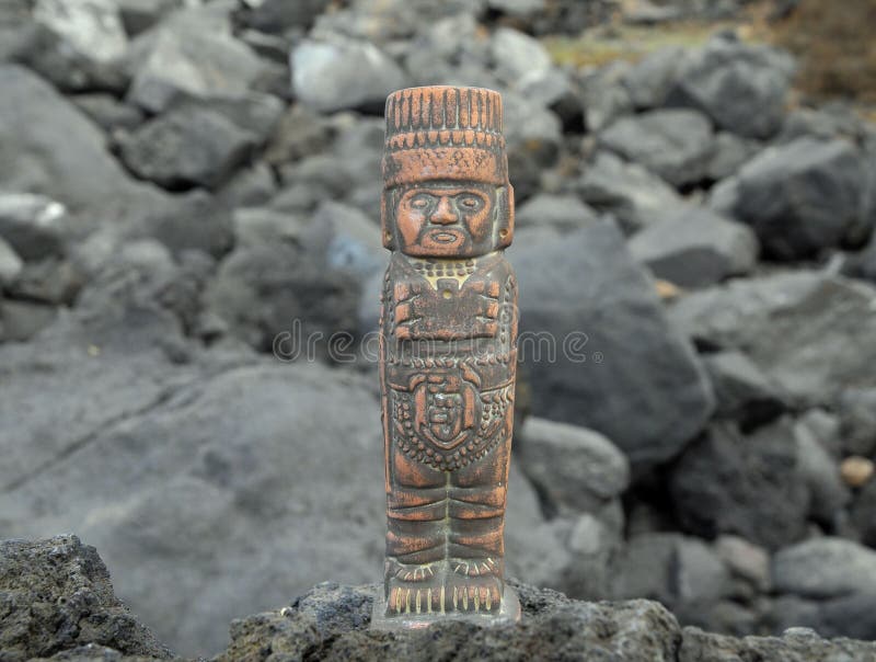 Maya Statue stock photo. Image of historic, museum, mexican - 245833276