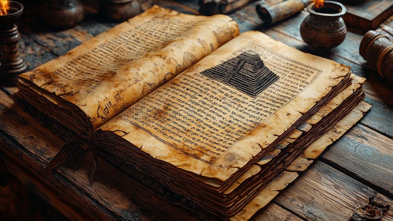 Ancient Mayan Codex with Astronomical Glyphs and Rituals Stock ...