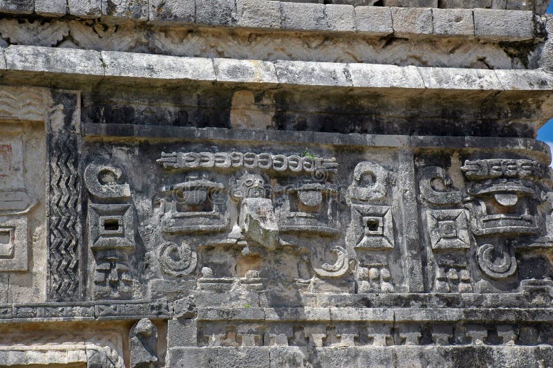 Mayan Ruin Detail at Tulum stock image. Image of ruins - 3935015