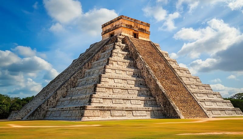 Ancient Mayan Pyramid is a Magnificent Structure of Stone Construction ...