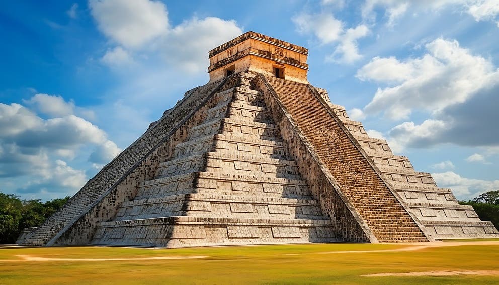 Ancient Mayan Pyramid is a Magnificent Structure of Stone Construction ...