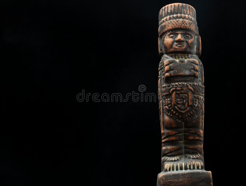 Ancient Mayan Statue stock image. Image of columbian - 245319221