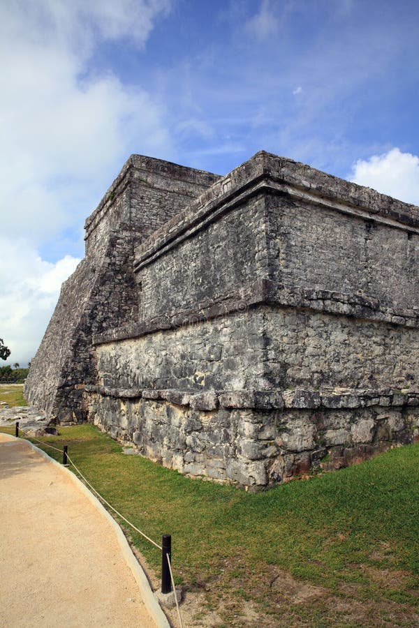 Ancient Mayan stone temple stock image. Image of place - 44911133