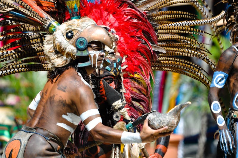 Ancient Mayan Warrior editorial photography. Image of paint - 19483467