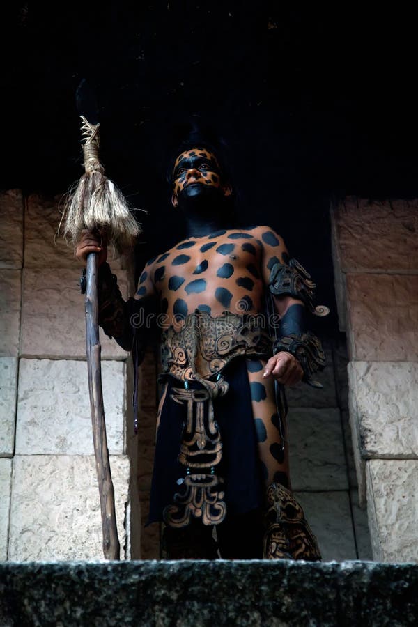 Ancient Mayan Warrior editorial photography. Image of decoration - 23878277