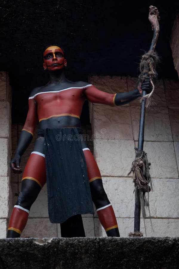 Ancient Mayan Warrior editorial image. Image of tribe - 23878280