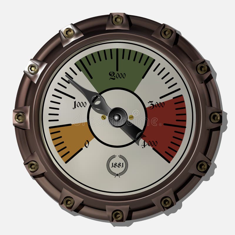 Measuring device vector stock vector. Illustration of counter - 143706239