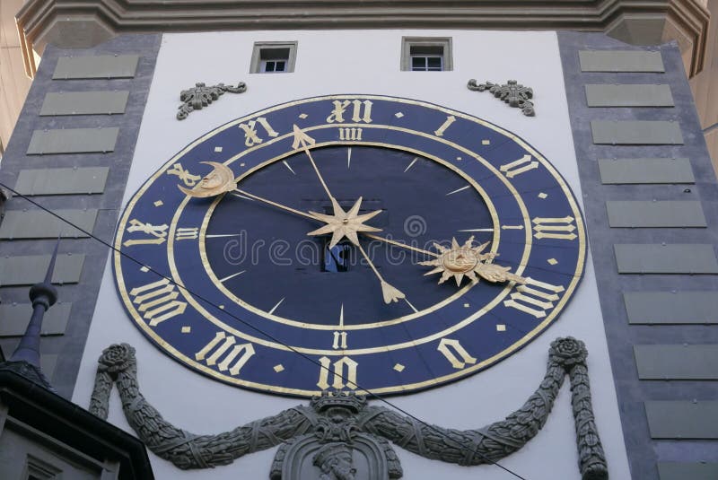 Ancient Mechanical Clock Bern Stock Photo - Image of town, unesco ... Ancient Mechanical Clock Bern Stock Photo - Image of town, unesco ...