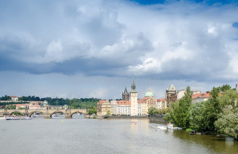 Ancient Medieval Architecture of Prague, Czech Republic, Europe Stock ...