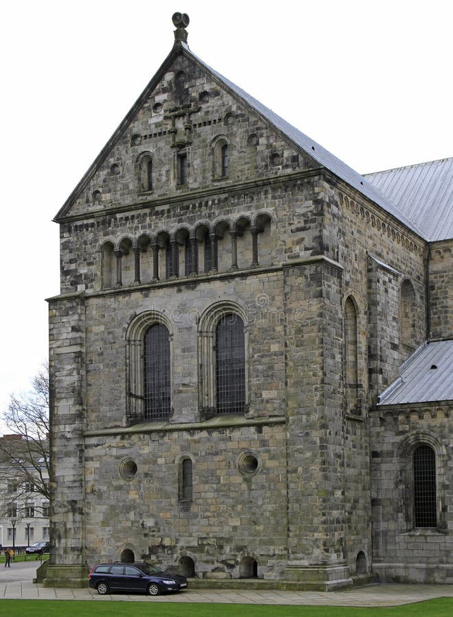 Ancient Medieval Cathedral in Lund, Sweden Editorial Stock Photo ...