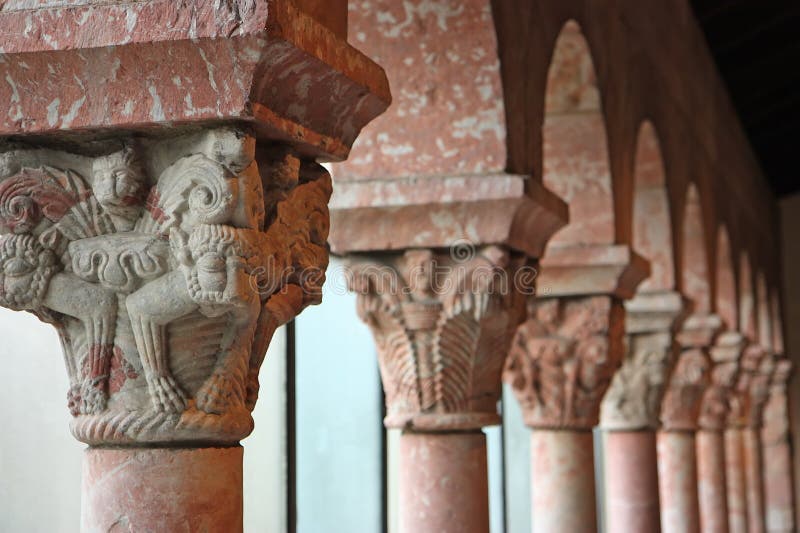 Ancient Medieval Columns Royalty Free Stock Image - Image: 14680386