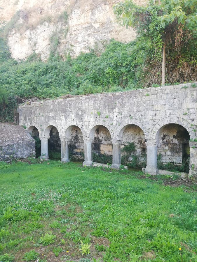 Ancient Medieval Construction Stock Image - Image of bridge, building ...