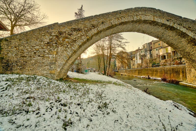 Bridge with donkey back stock photo. Image of back, bricks - 106522084