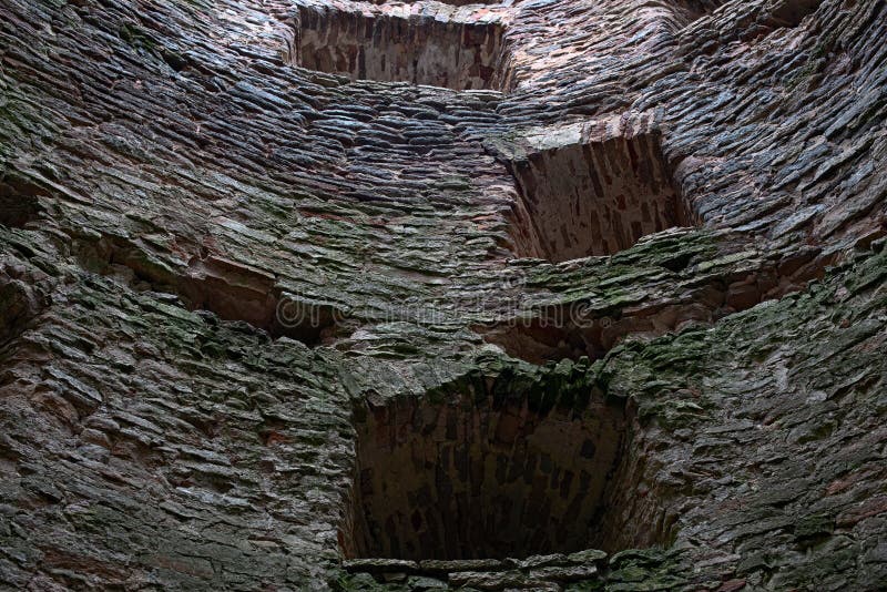 Ancient Medieval Limestone Tower Stock Image - Image of indoor ...