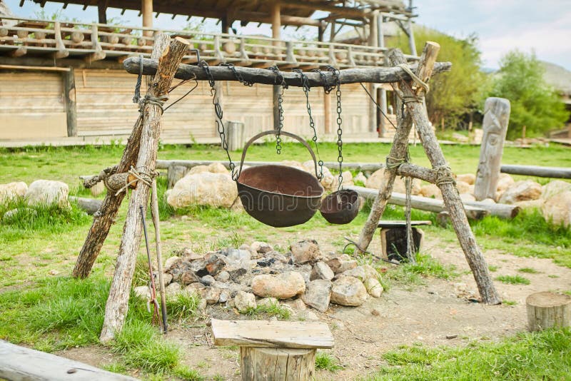 Ancient Medieval Pots in the Form of Historical Reconstruction of ...