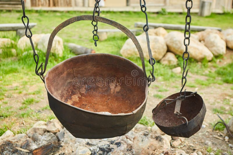 Ancient Medieval Pots in the Form of Historical Reconstruction of ...