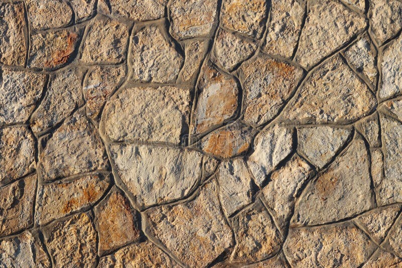 Ancient Medieval Stone Masonry. Texture of a Fragment of a Wall of an ...