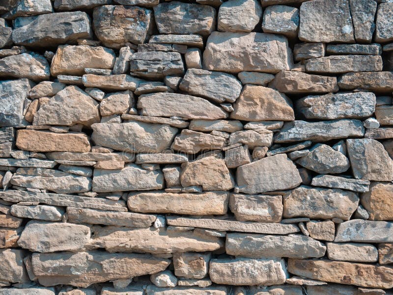 Ancient Medieval Stone Wall Texture Background Stock Photo - Image of ...