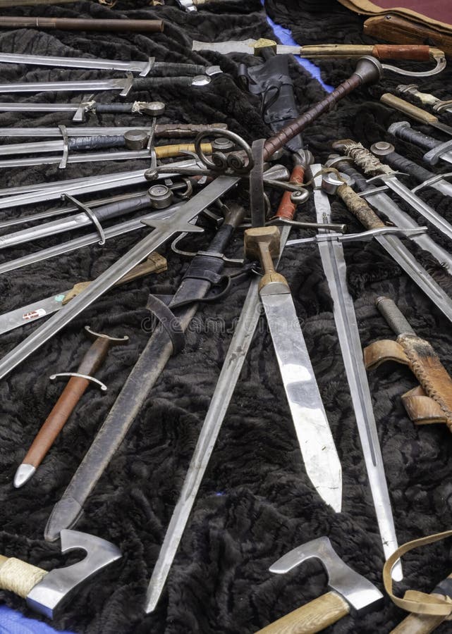 Ancient medieval swords stock photo. Image of historical - 306631862